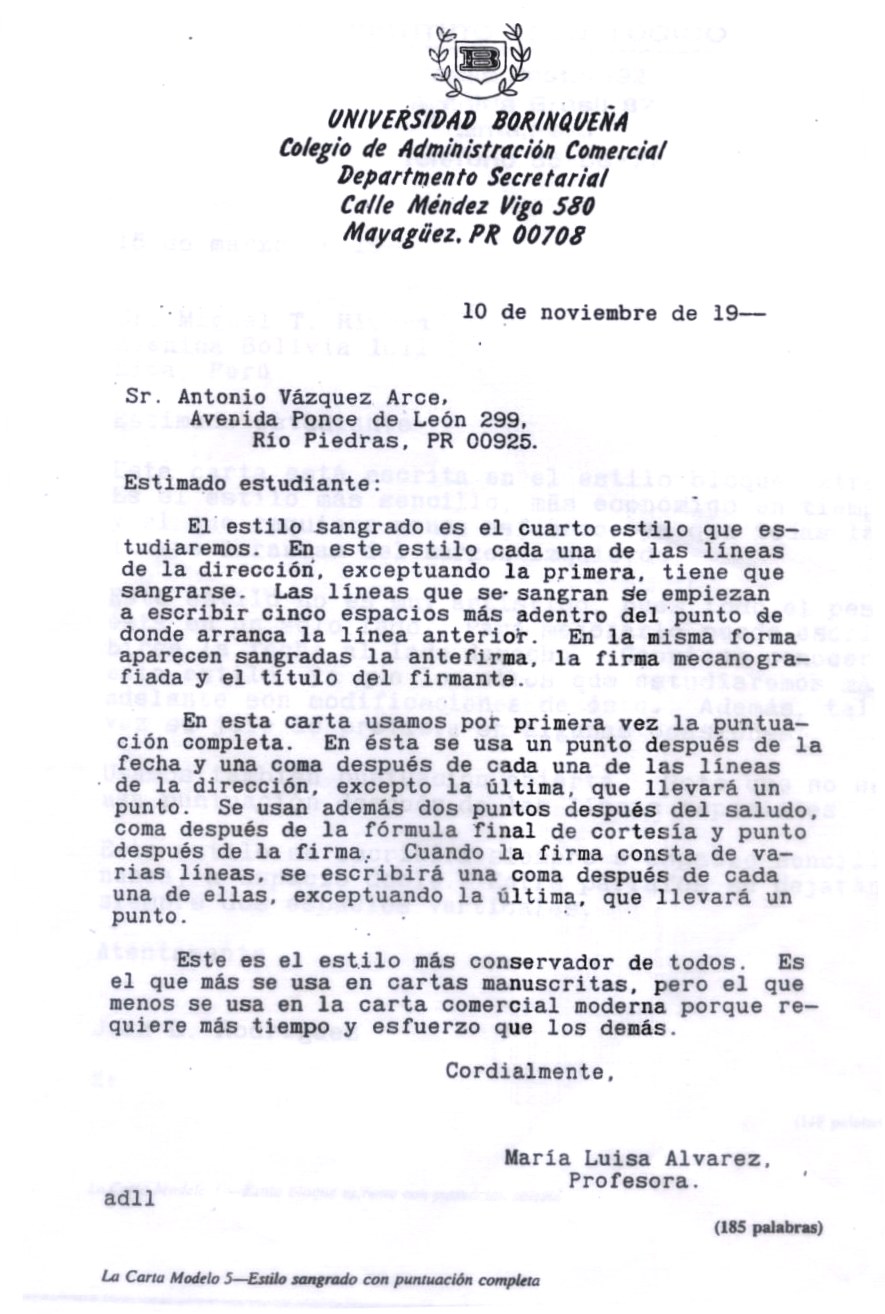 (PDF) Estilos de las Cartas Comerciales - webscolar.com · Estilo Bloque ...