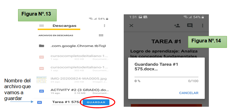 Guía para descargar y compartir archivos de tareas desde ...
